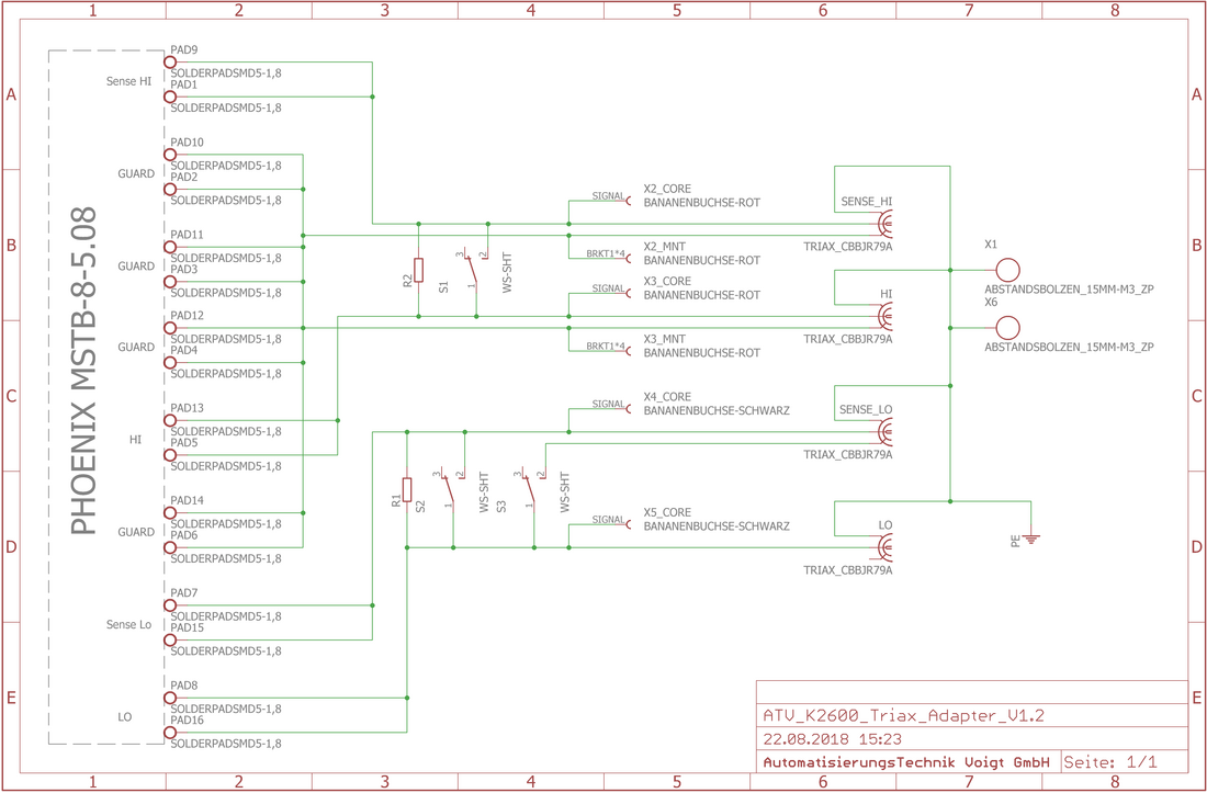 TRIAX/BNC Box for Keithley 2600-Series - atv-systems.com